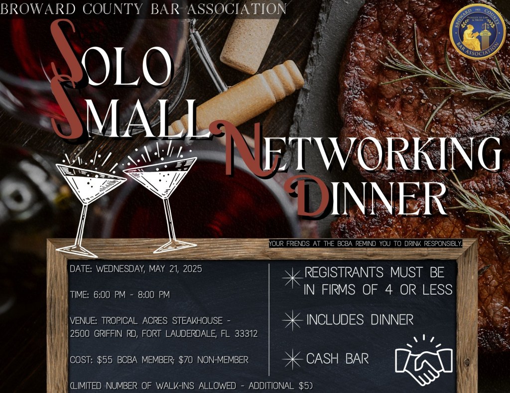 Image for Solo/Small Firm Networking Dinner