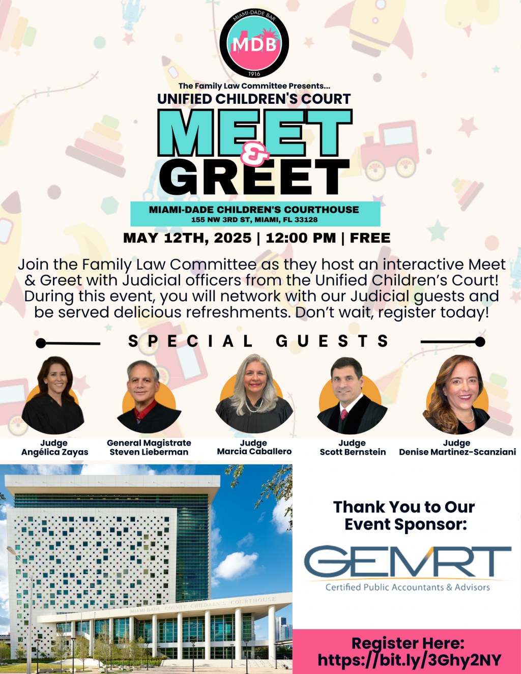 Image for Family Law Committee: Unified Children's Court Meet & Greet