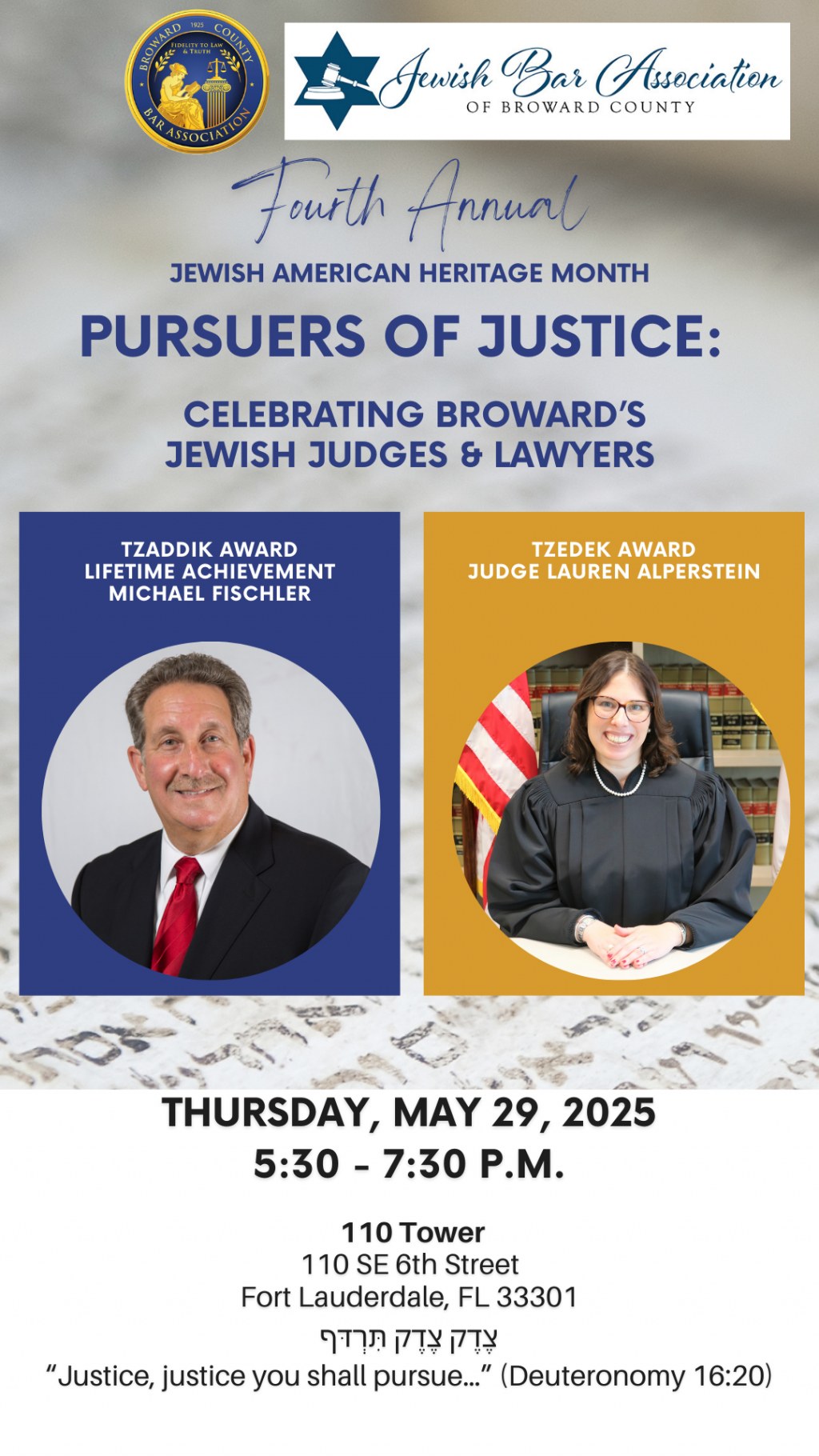 Image for Pursuers of Justice: Celebrating Broward’s Jewish Judges