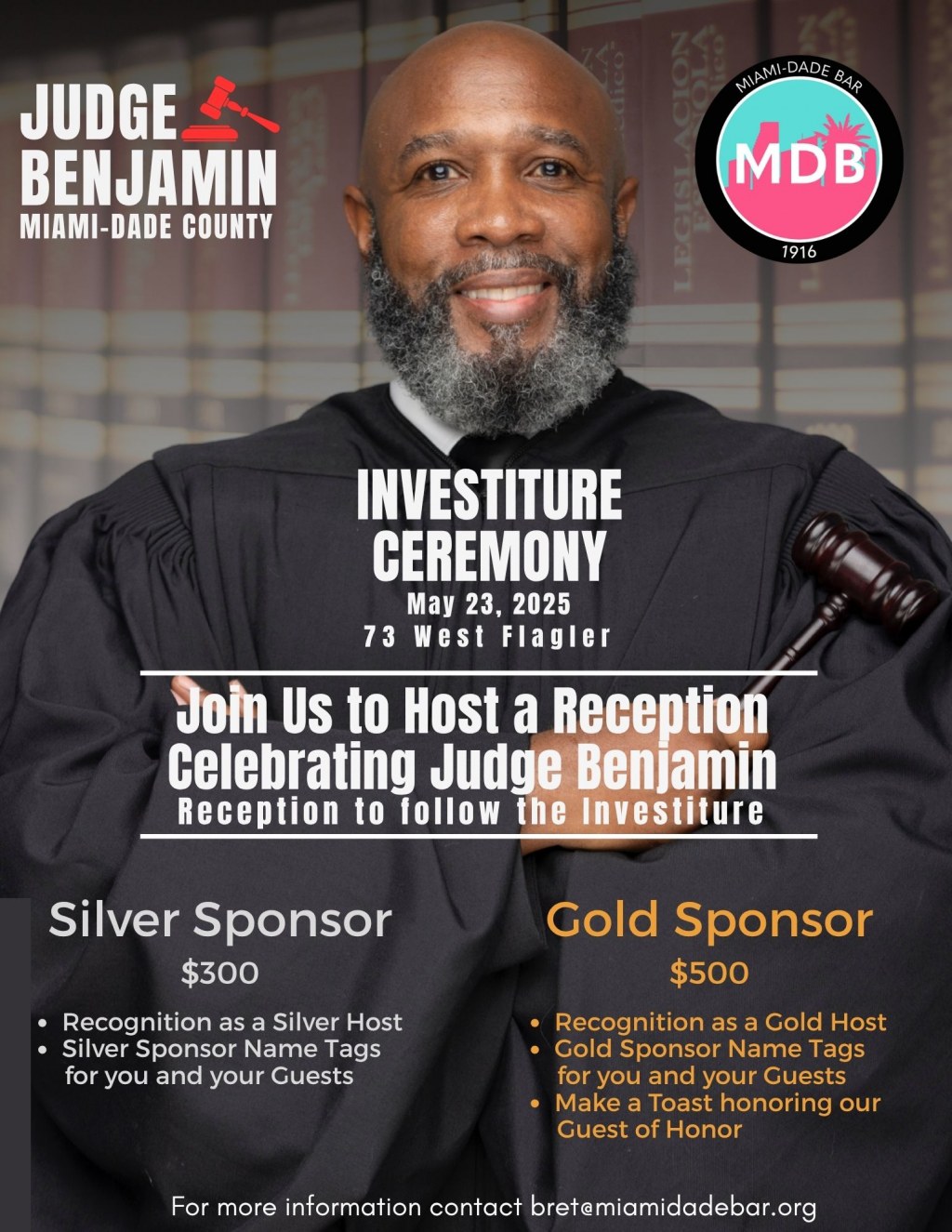 Image for Reception Honoring Judge Christopher Benjamin following his ...