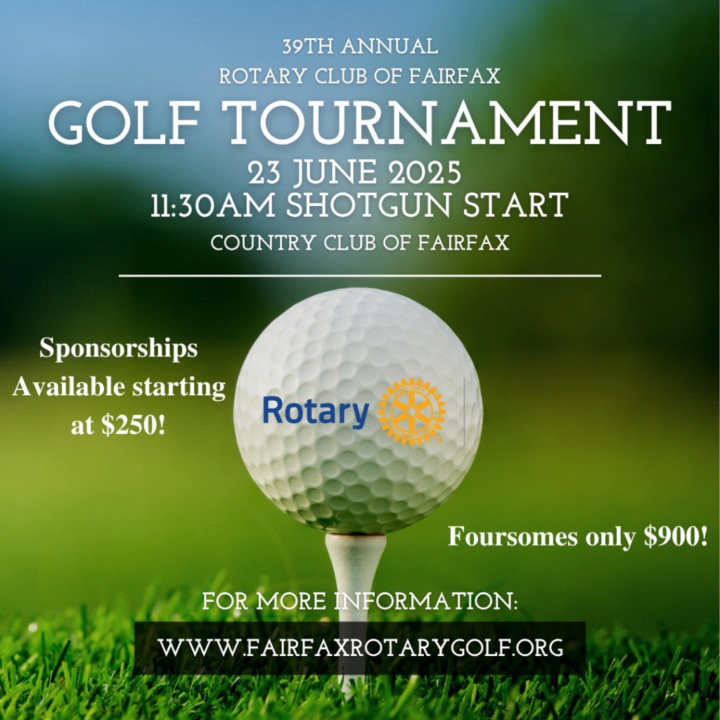 Image for Fairfax Rotary's Annual Golf Tournament Seeks Foursomes ...