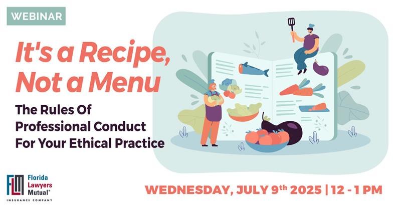 Image for It's A Recipe, Not A Menu - The Rules of Professional Conduct ...