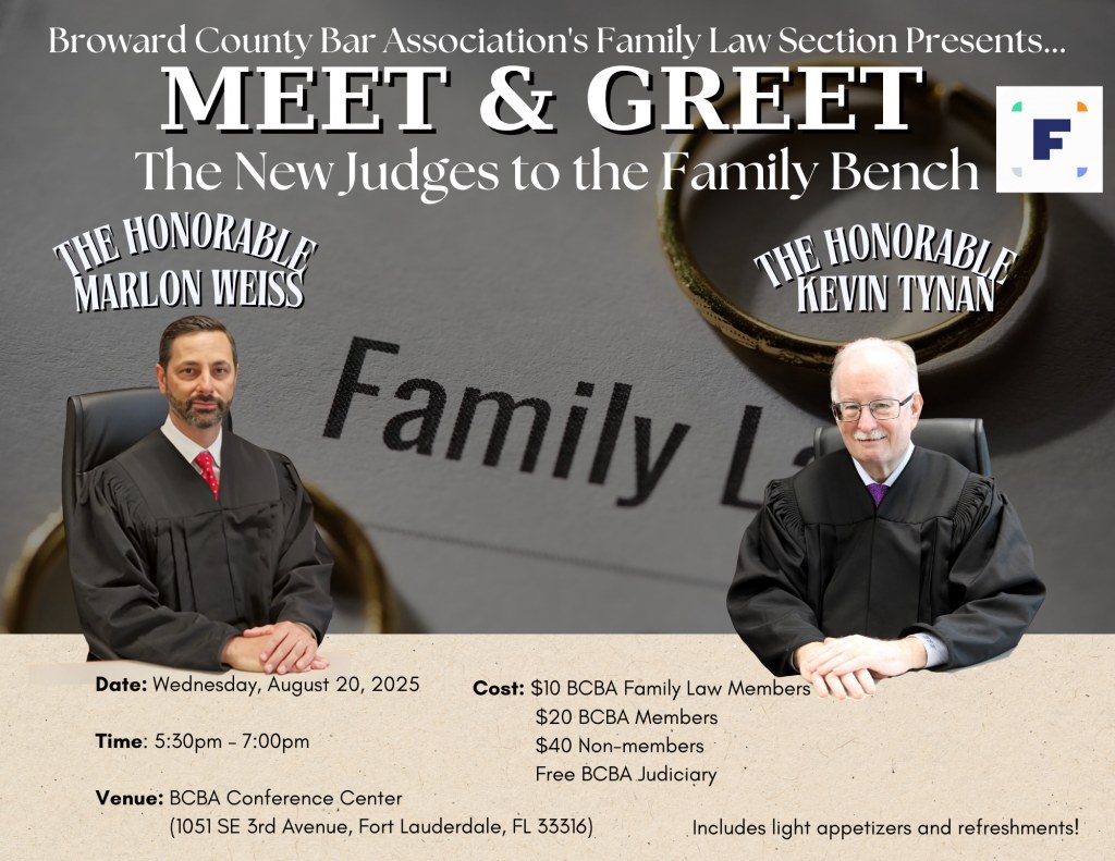 Image for Meet & Greet the New Judges to the Family Bench