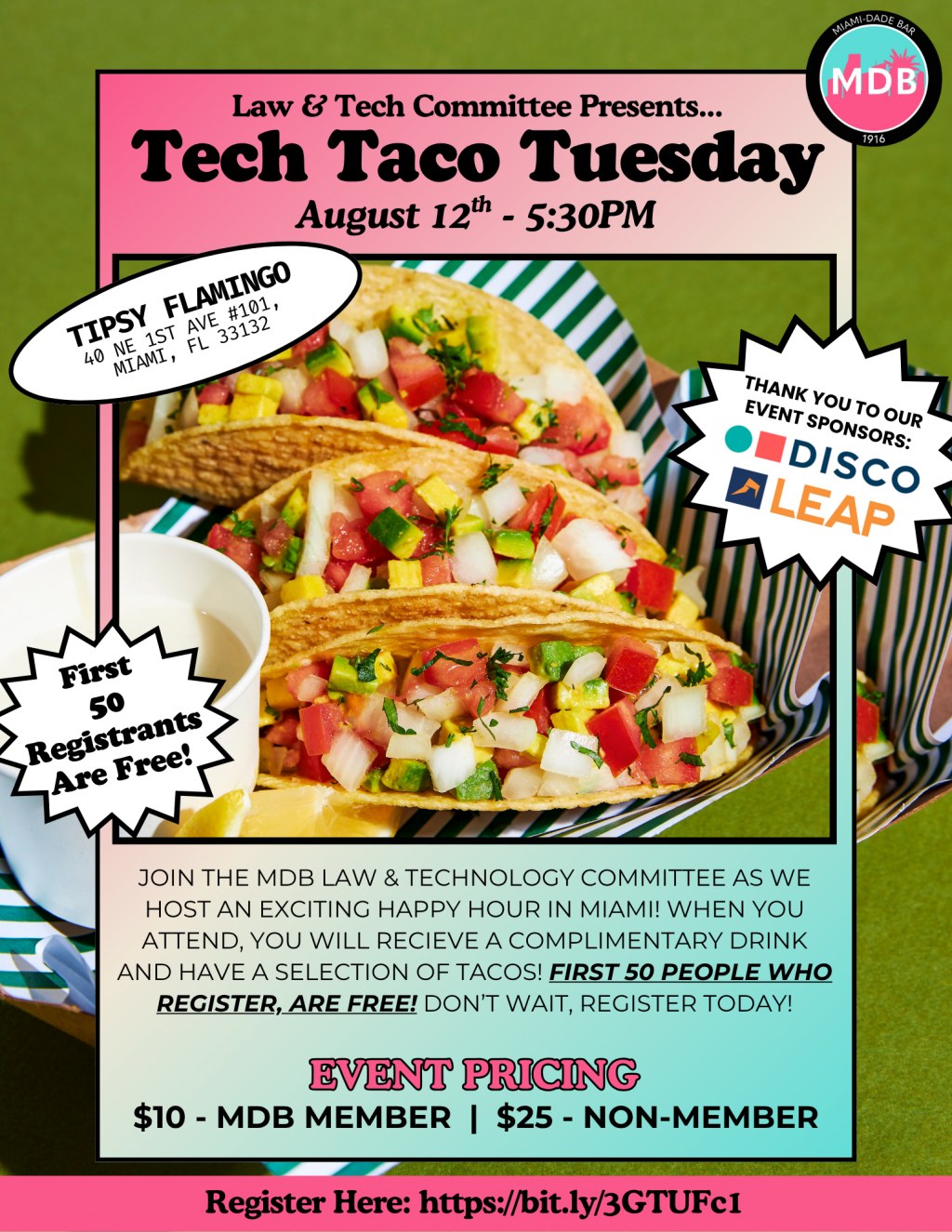 Image for Law & Technology Committee: Tech Taco Tuesday Happy Hour