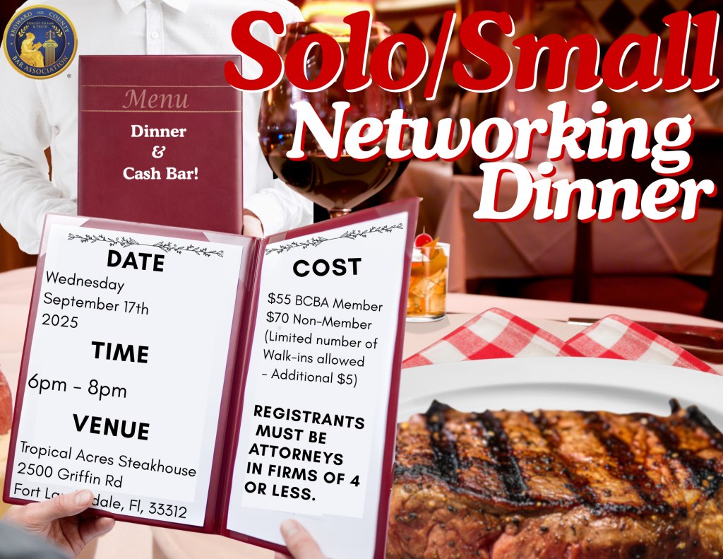 Image for Solo/Small Firm Networking Dinner