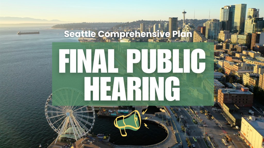 One Seattle for All: Public Hearing at City Hall