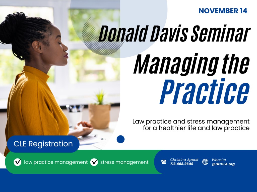 Donald Davis Seminar: Managing the Practice