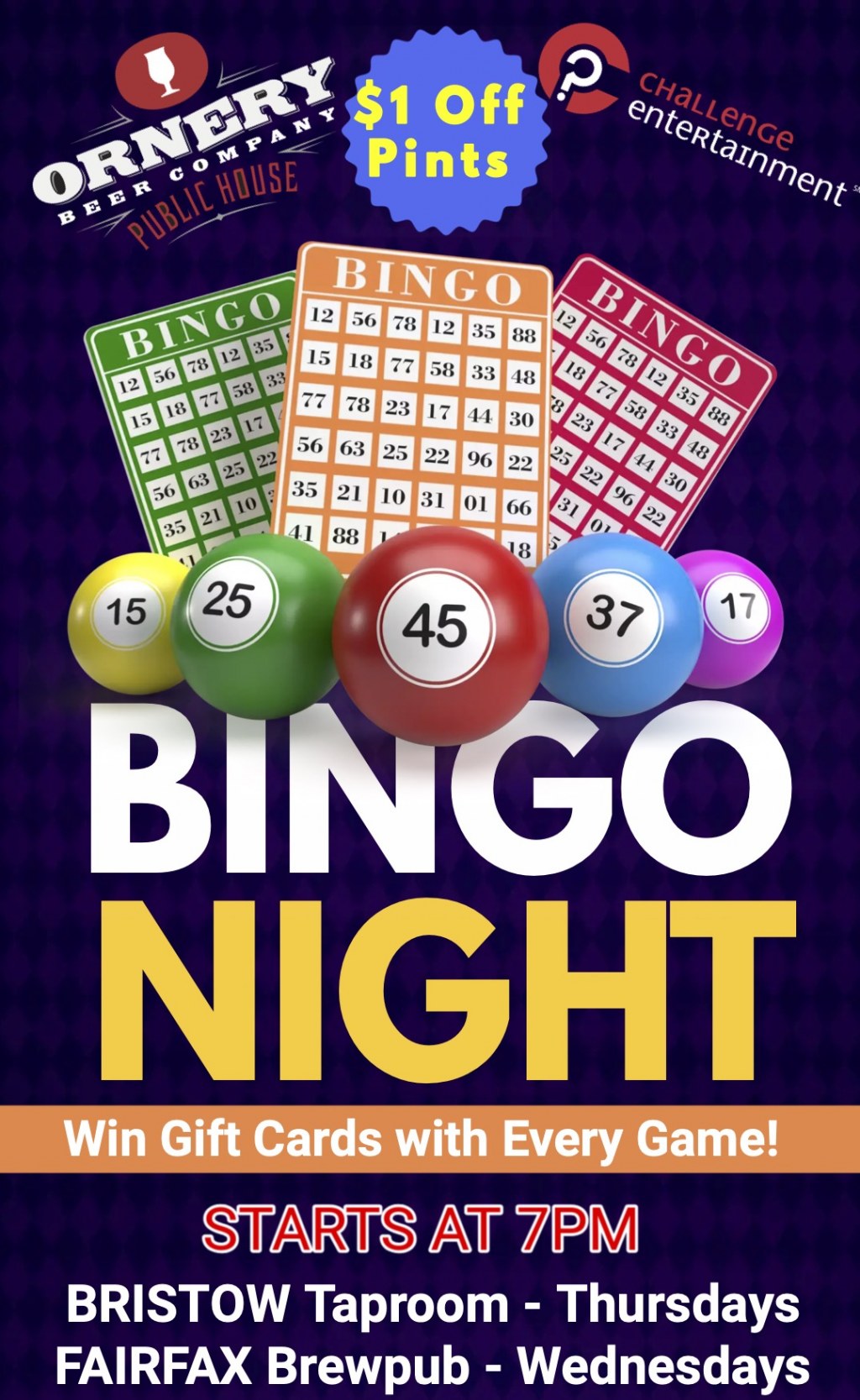 Image for BINGO NIGHT @ ORNERY