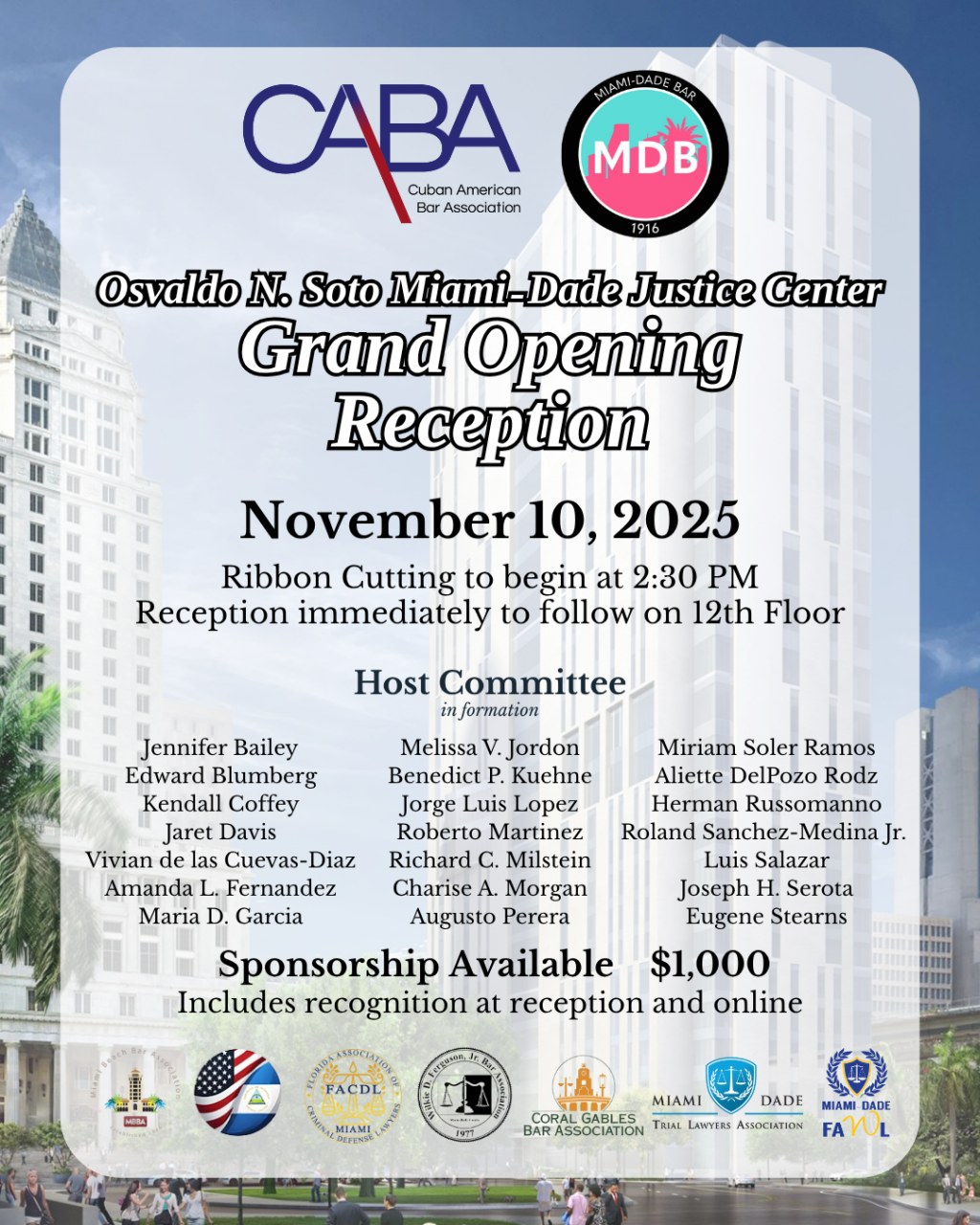 Image for Courthouse Grand Opening: Osvaldo N. Soto Miami-Dade Justice ...
