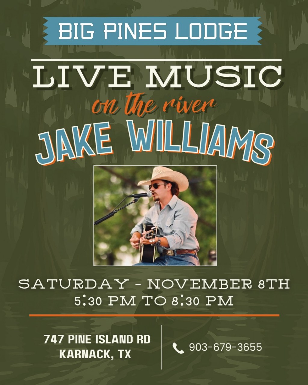 Jake Williams: Live Music - Greater Marshall Chamber of Commerce