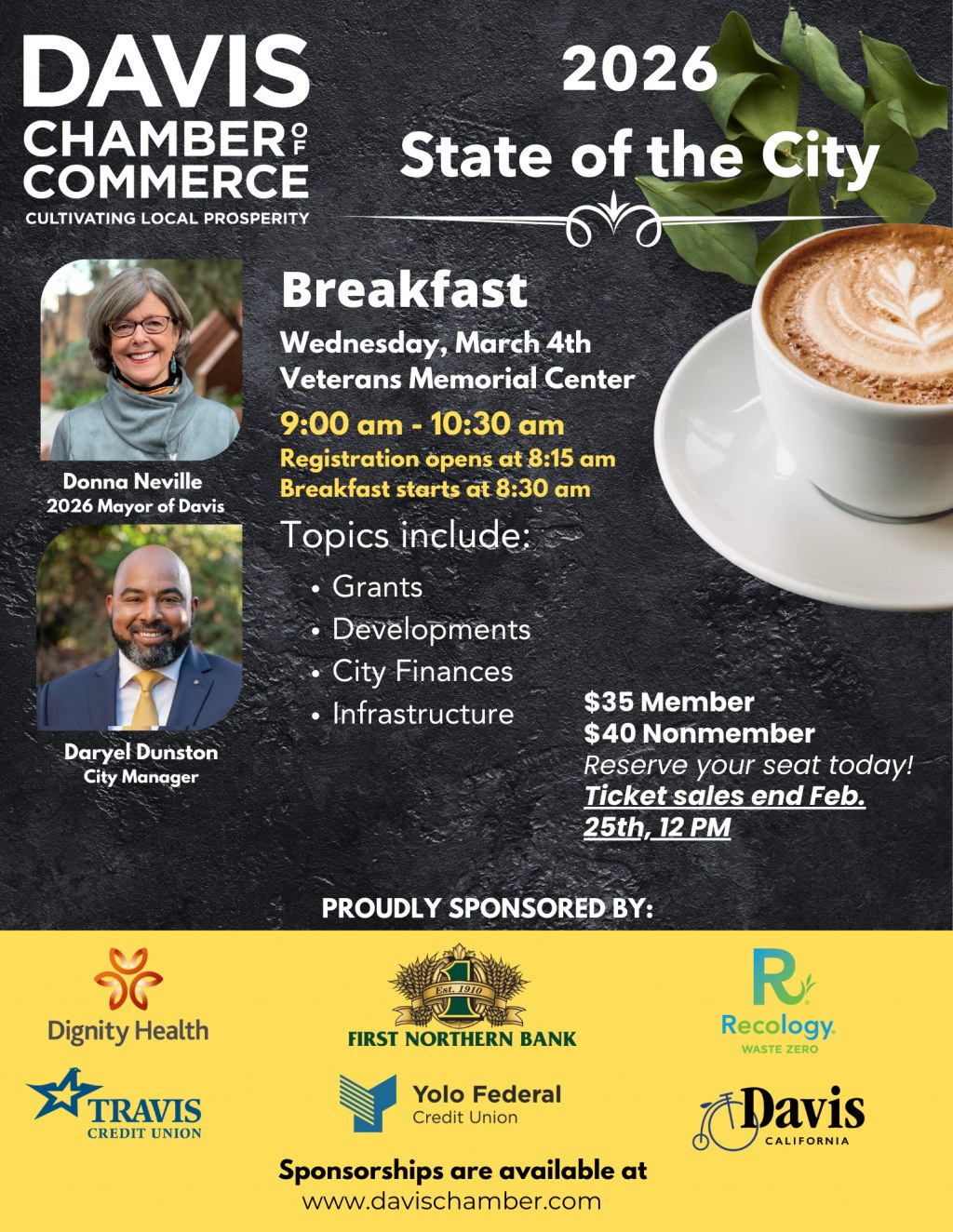 State of the City Address – Davis Chamber of Commerce
