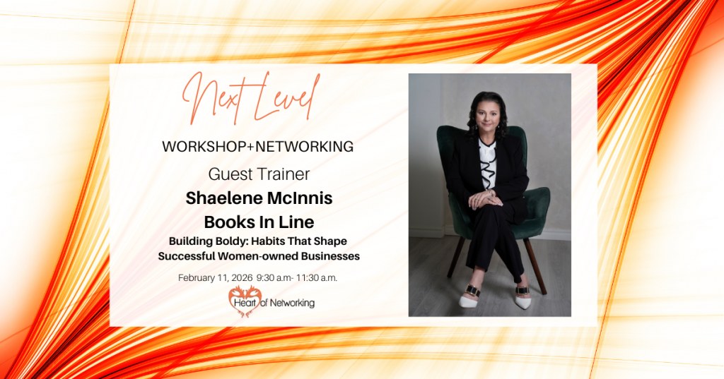 Next Level Workshop+Networking, featuring Guest Trainer Shaelene McInnis!