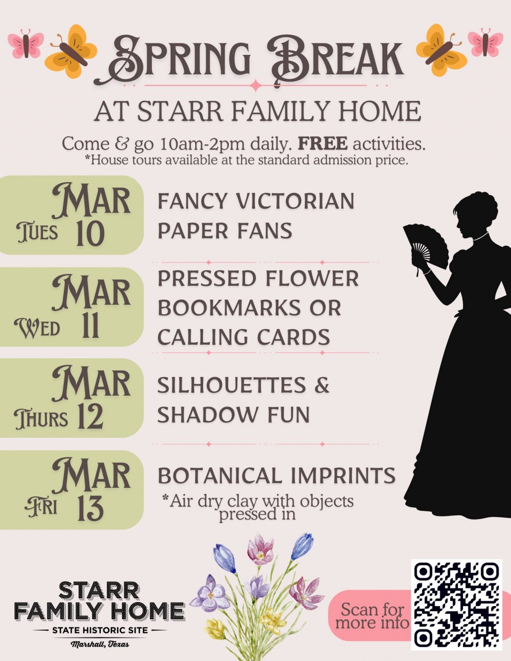 Spring Break at the Starr family home (Pressed flower bookmarks or ...