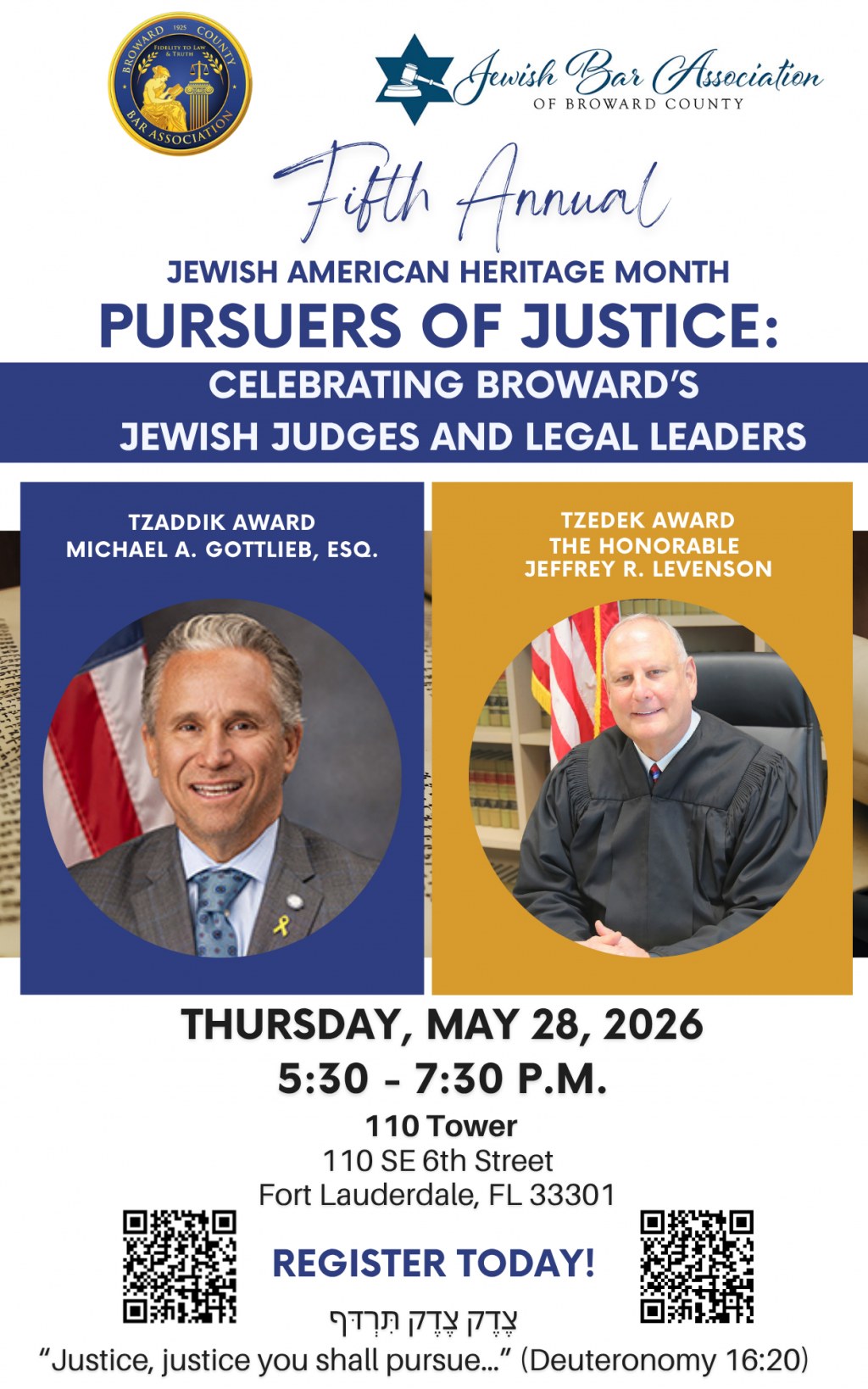 Image for Pursuers of Justice: Celebrating Broward’s Jewish Judges